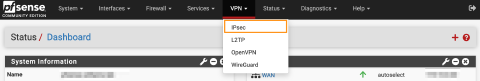 Create an Azure Virtual Network Gateway IPSec VPN to PFSense